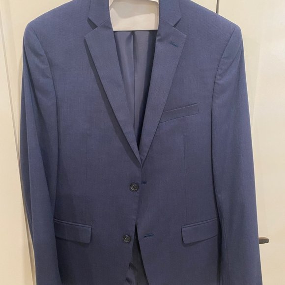 Alfani | Suits & Blazers | Alfani Slim Fit Blue Suit 38l Jacket And ...